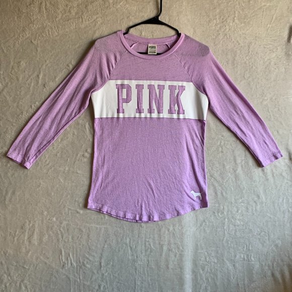 PINK Victoria's Secret | Tops | Pink Victorias Secret Shirt Logo 34 ...
